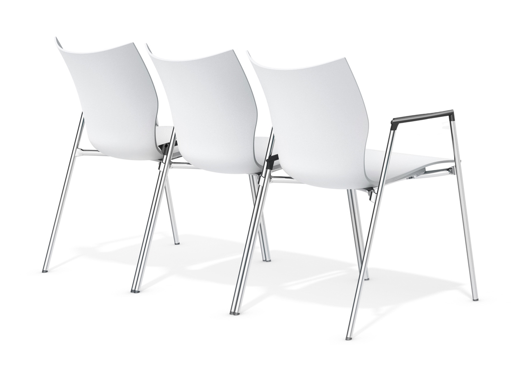 Lynx III | schnell verbindbarer stapelbarer Stuhl aus Kunststoff von Casala