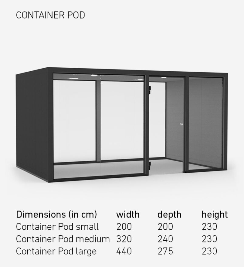 Container Pod | Room-in-room solution by Casala