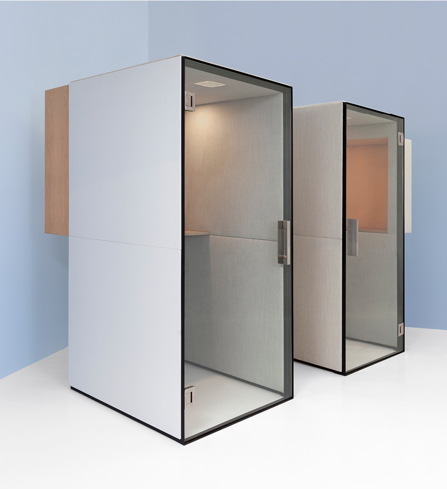 Boston | sound absorbing phonebooth from the Palau collection of Casala
