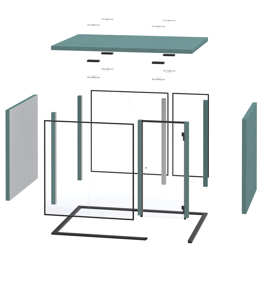 Container Pod | 3 sizes room-in-room from the Palau collection of Casala