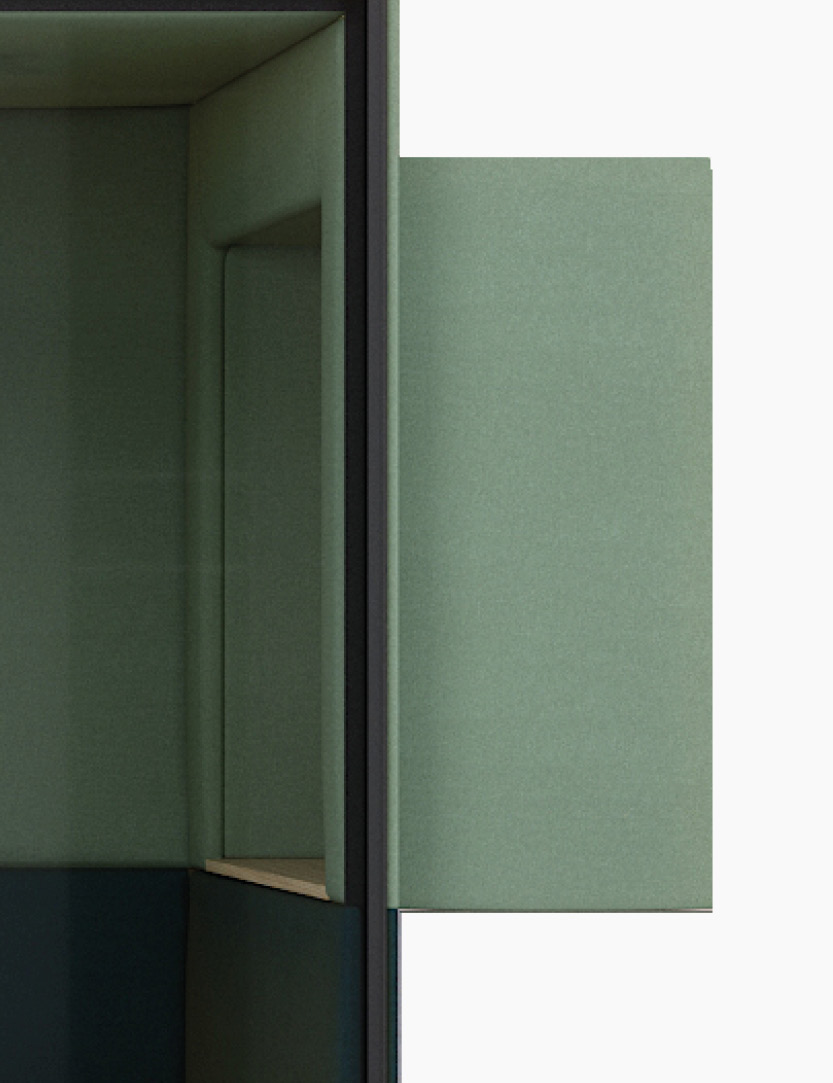 Boston | geluidabsorberende phonebooth uit de Palau collectie van Casala