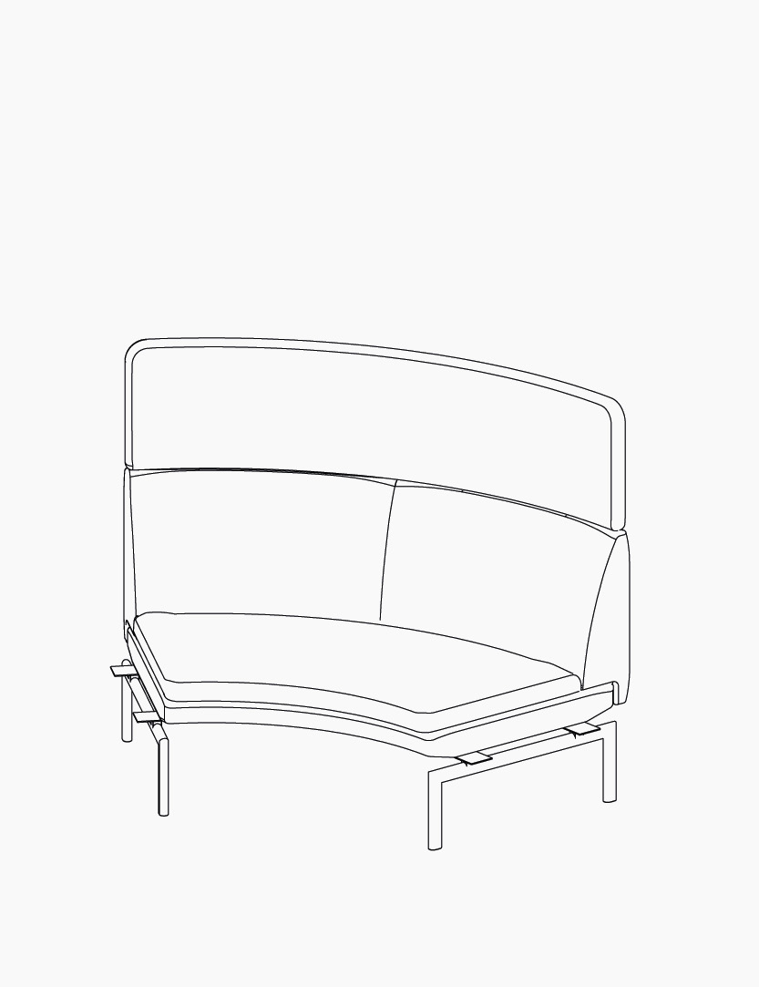 Gabo Modular | modular soft seating from the Palau collection of Casala