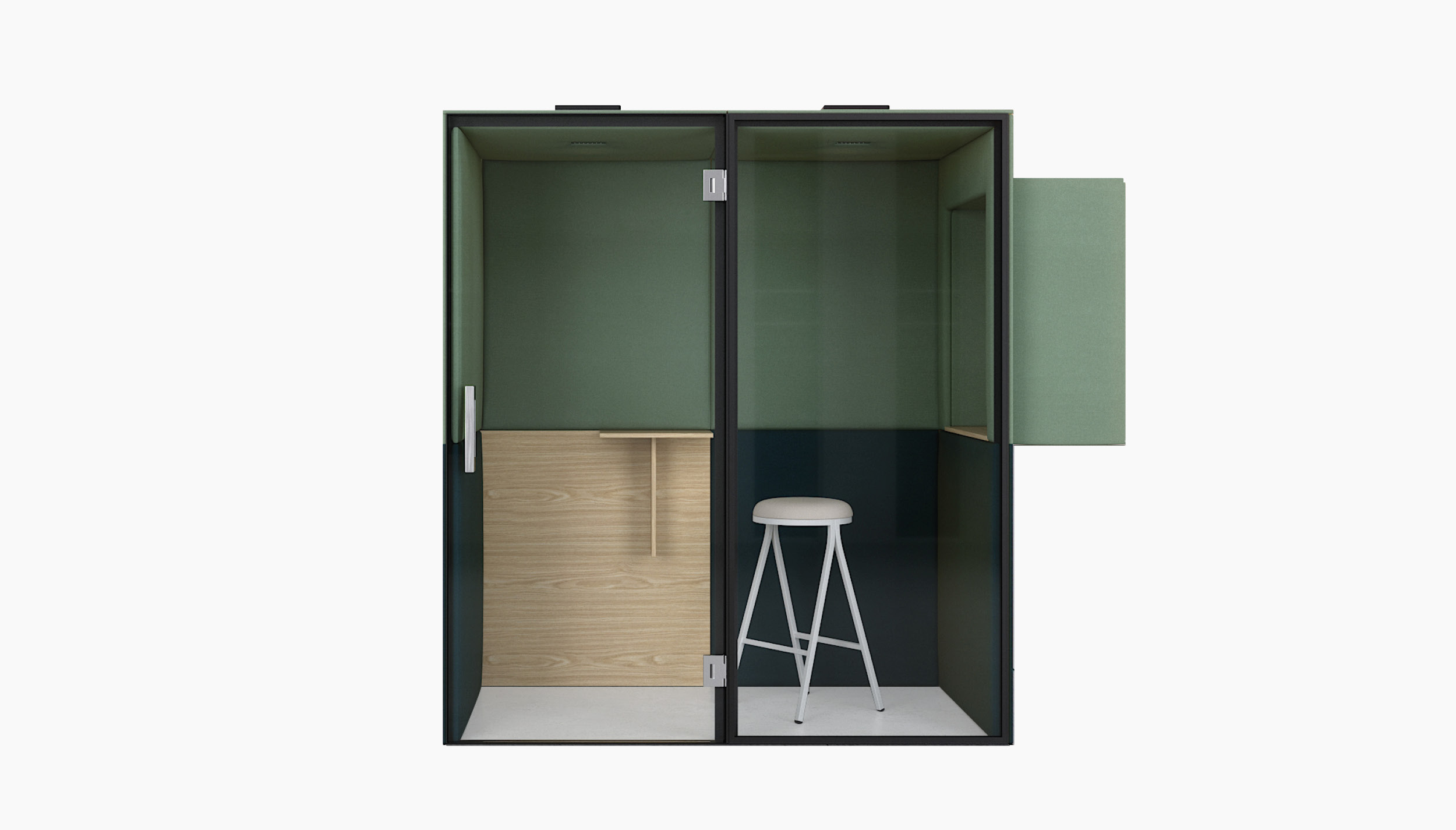 Boston | geluidabsorberende phonebooth uit de Palau collectie van Casala